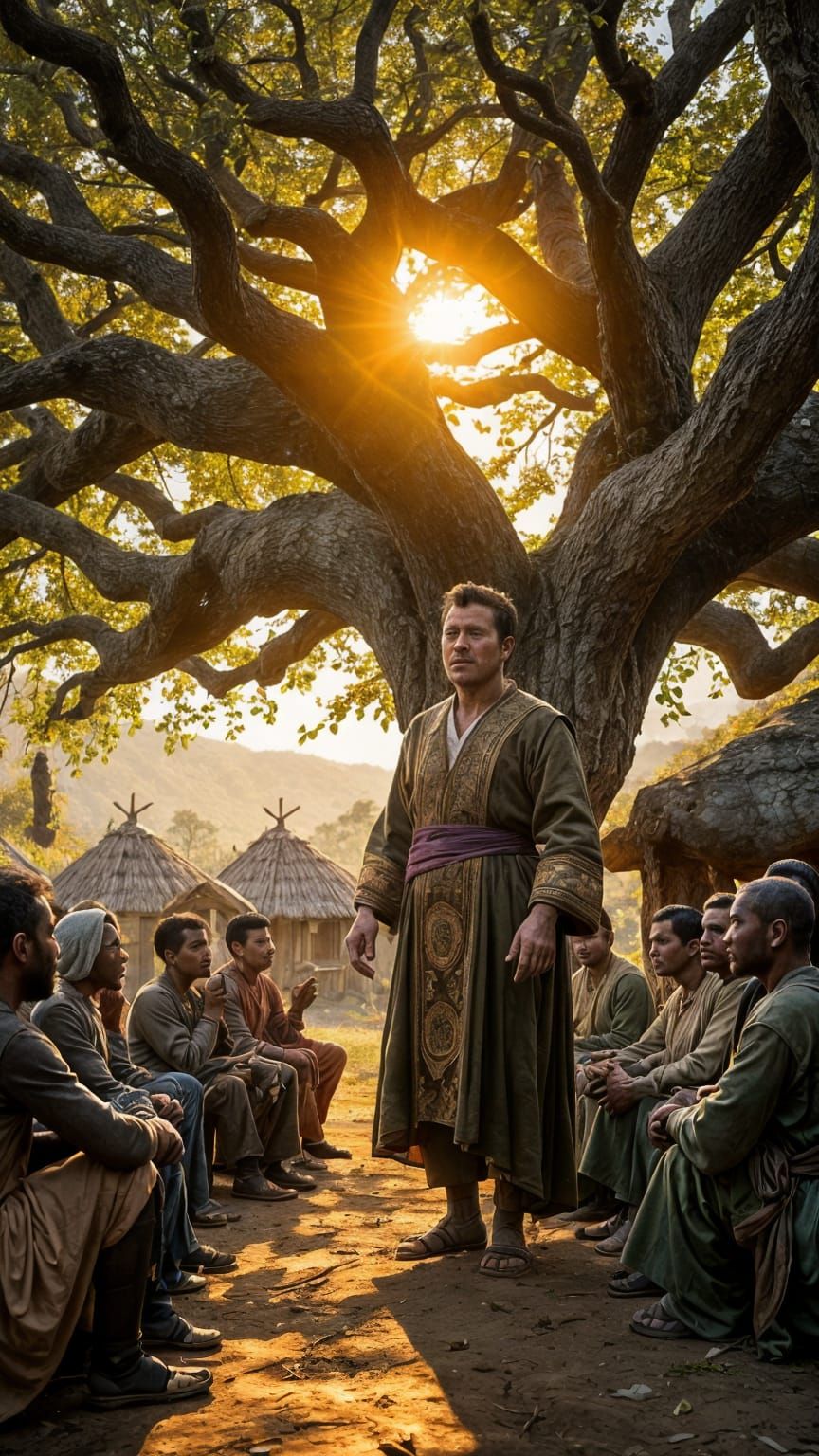 "A motivational scene of a man with physical disabilities addressing a ...