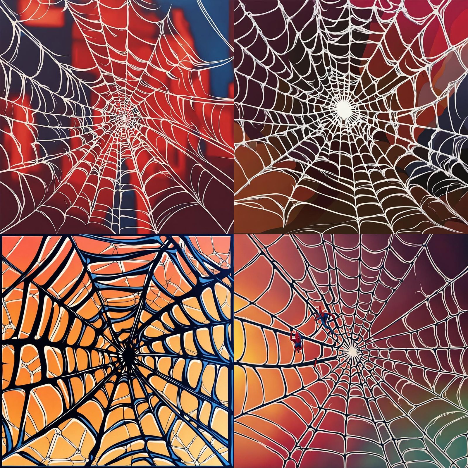 Spiderweb, spiderman stuck in spiderweb - AI Generated Artwork ...