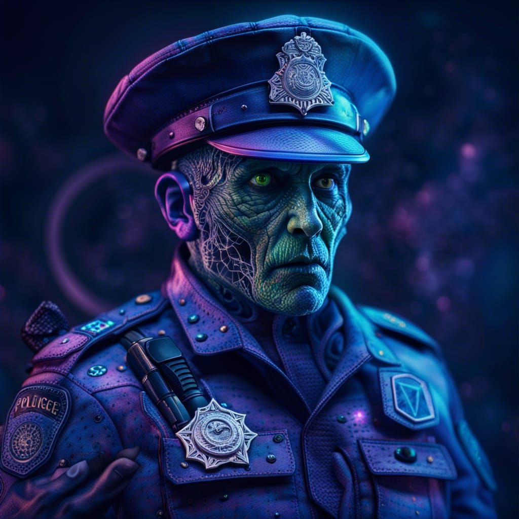 Zombie Copper II - AI Generated Artwork - NightCafe Creator