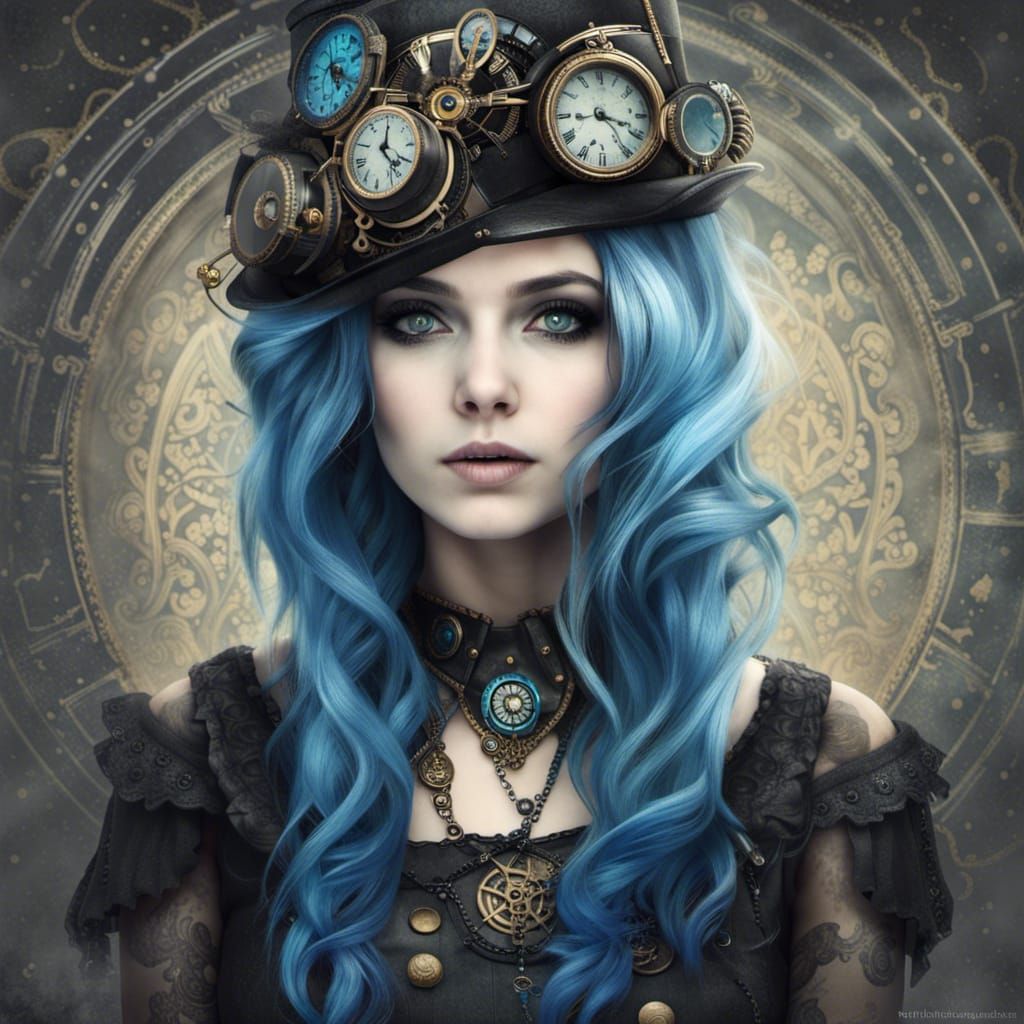 Steampunk Girl - AI Generated Artwork - NightCafe Creator