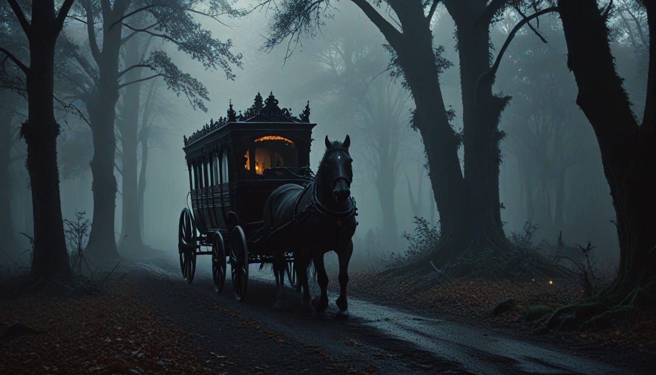 On a cold and stormy night, a mysterious gothic woman races through an ...