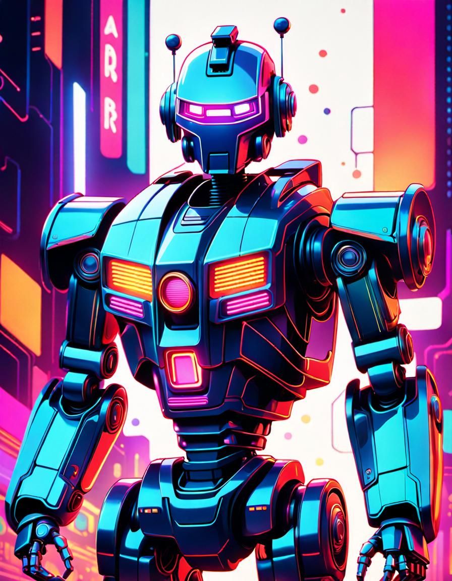 ChronoTech: The Futuristic Retrobot - AI Generated Artwork - NightCafe ...