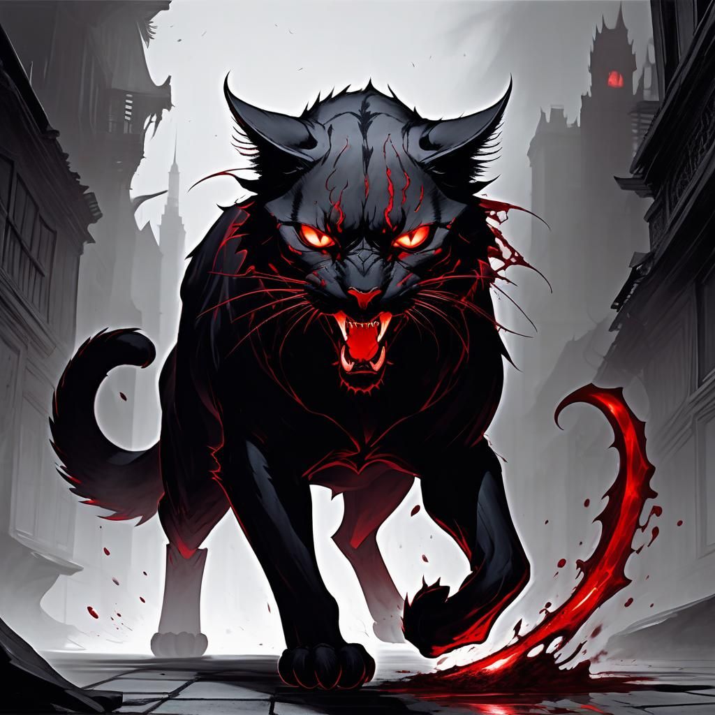 Shadow Stalker: The Nocturnal Nightmare - AI Generated Artwork ...