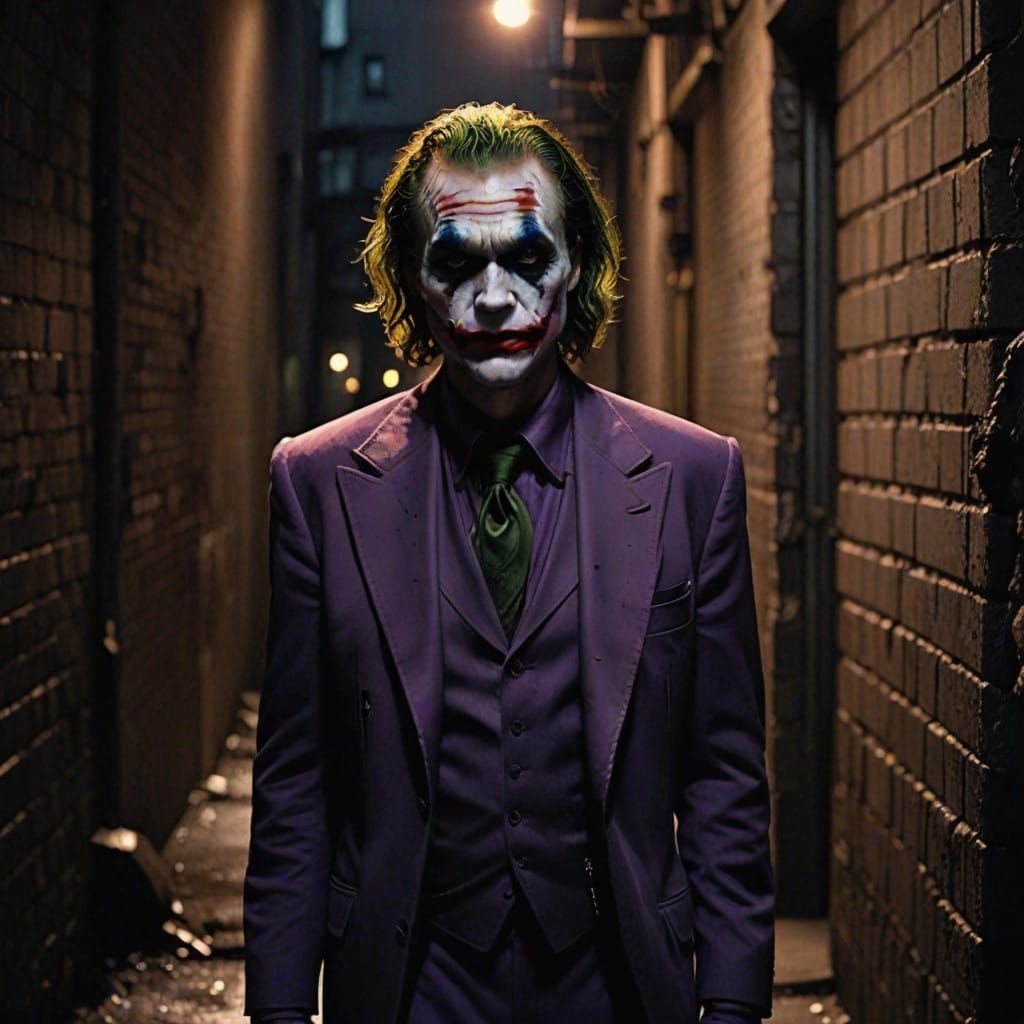 the jonkler being sus - The Joker's Sinister Gaze in a Dark ...