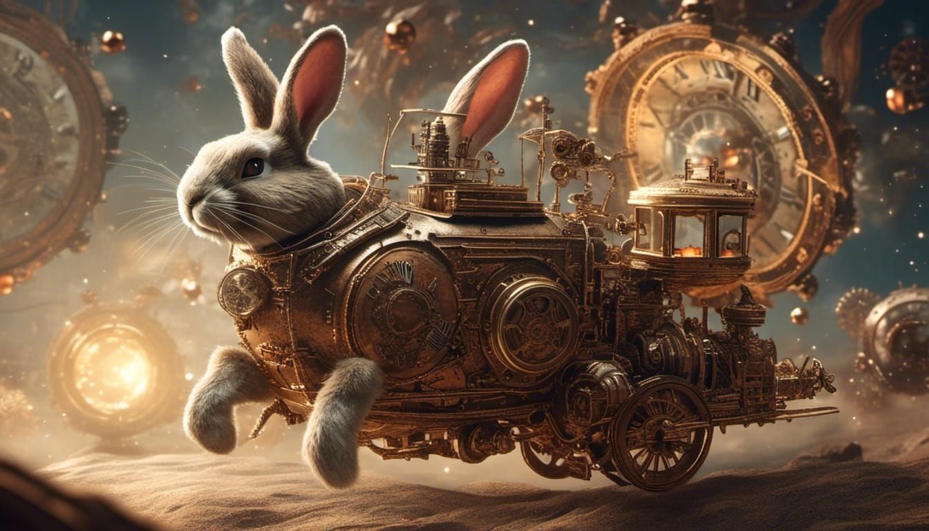 A steampunk rabbit astronaut - AI Generated Artwork - NightCafe Creator