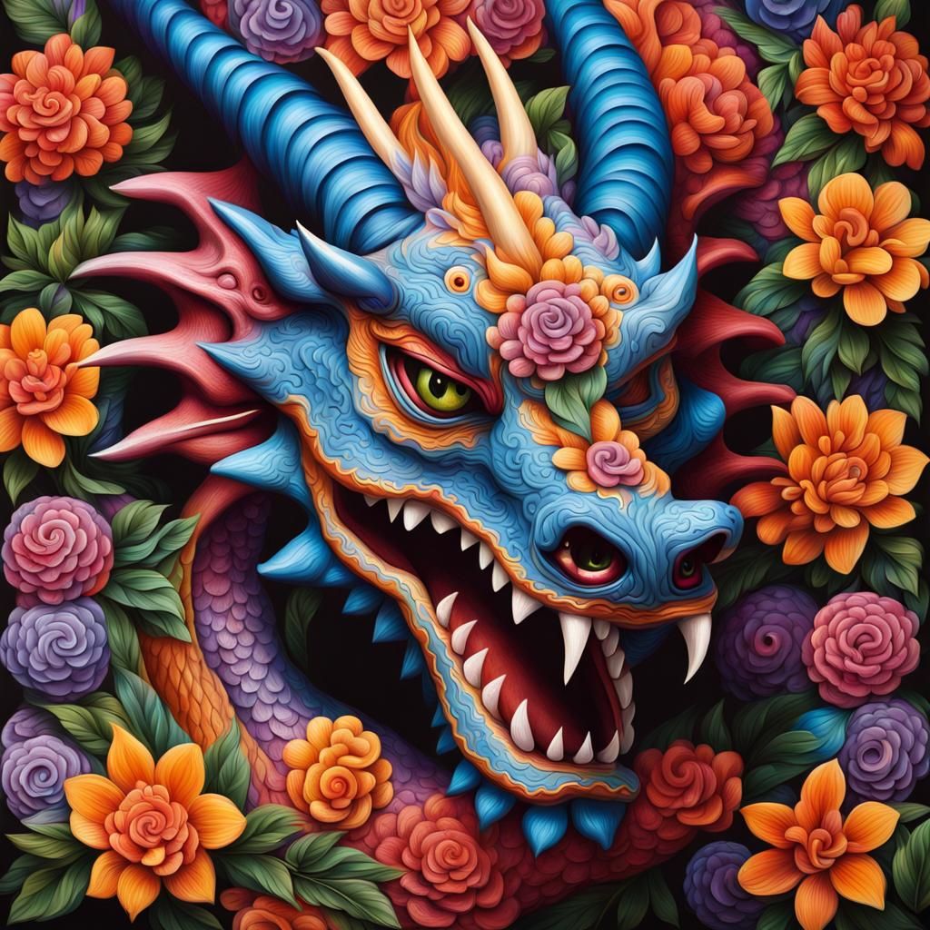 Dragon Head - AI Generated Artwork - NightCafe Creator