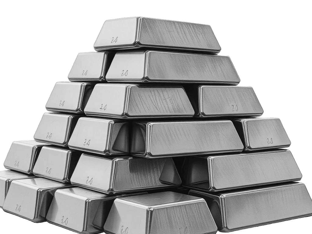 Golden Ingots in Hyper-Realistic Pencil Drawing - AI Art