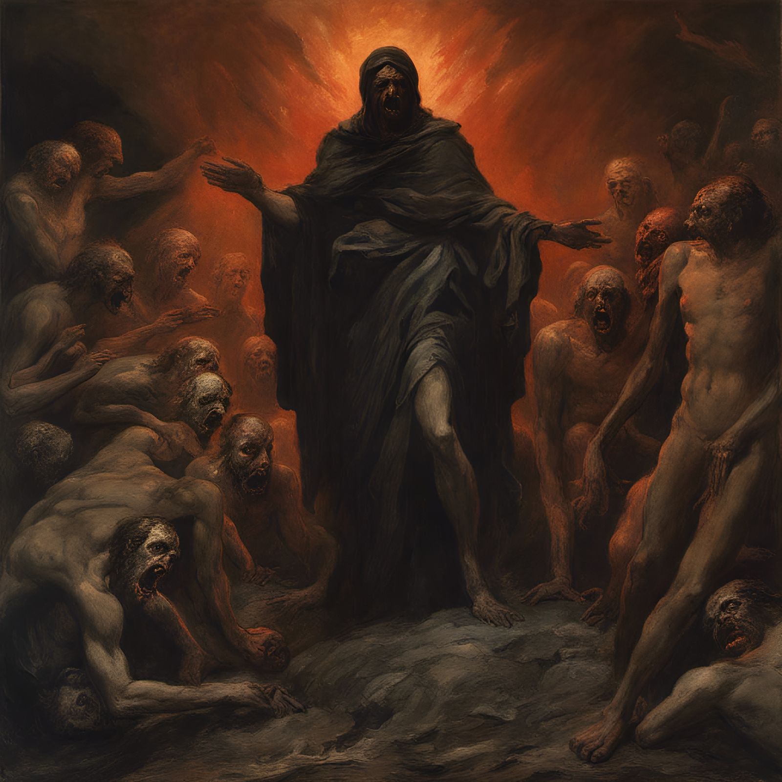 Judas in Hell - AI Generated Artwork - NightCafe Creator