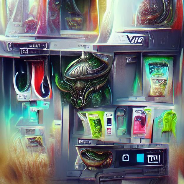 Alien vending machines trending on Artstation - AI Generated Artwork ...