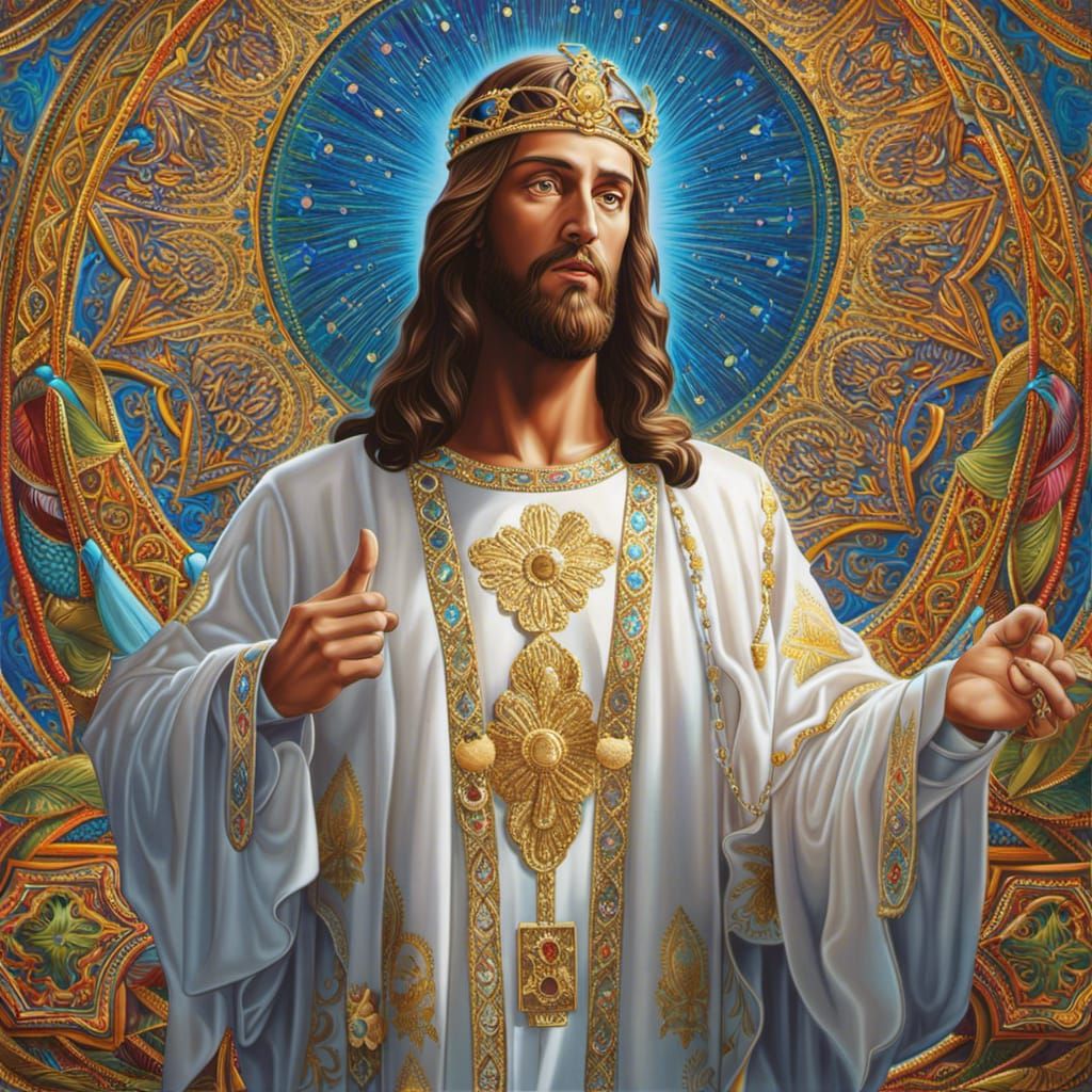 Jesus Christ as Ukrainian rapper Kalush - AI Generated Artwork ...