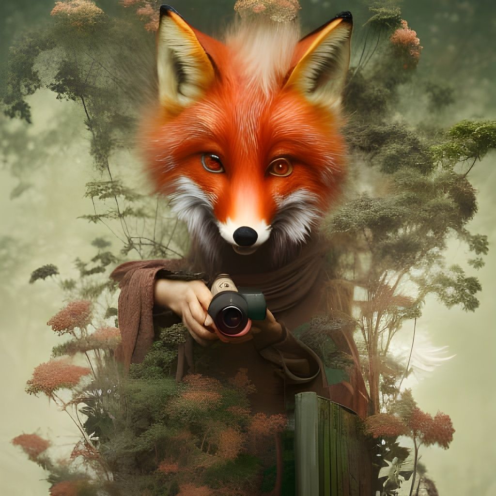 Fox with a gun - AI Generated Artwork - NightCafe Creator