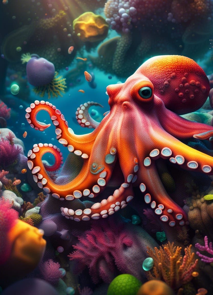Octopus 1 - AI Generated Artwork - NightCafe Creator