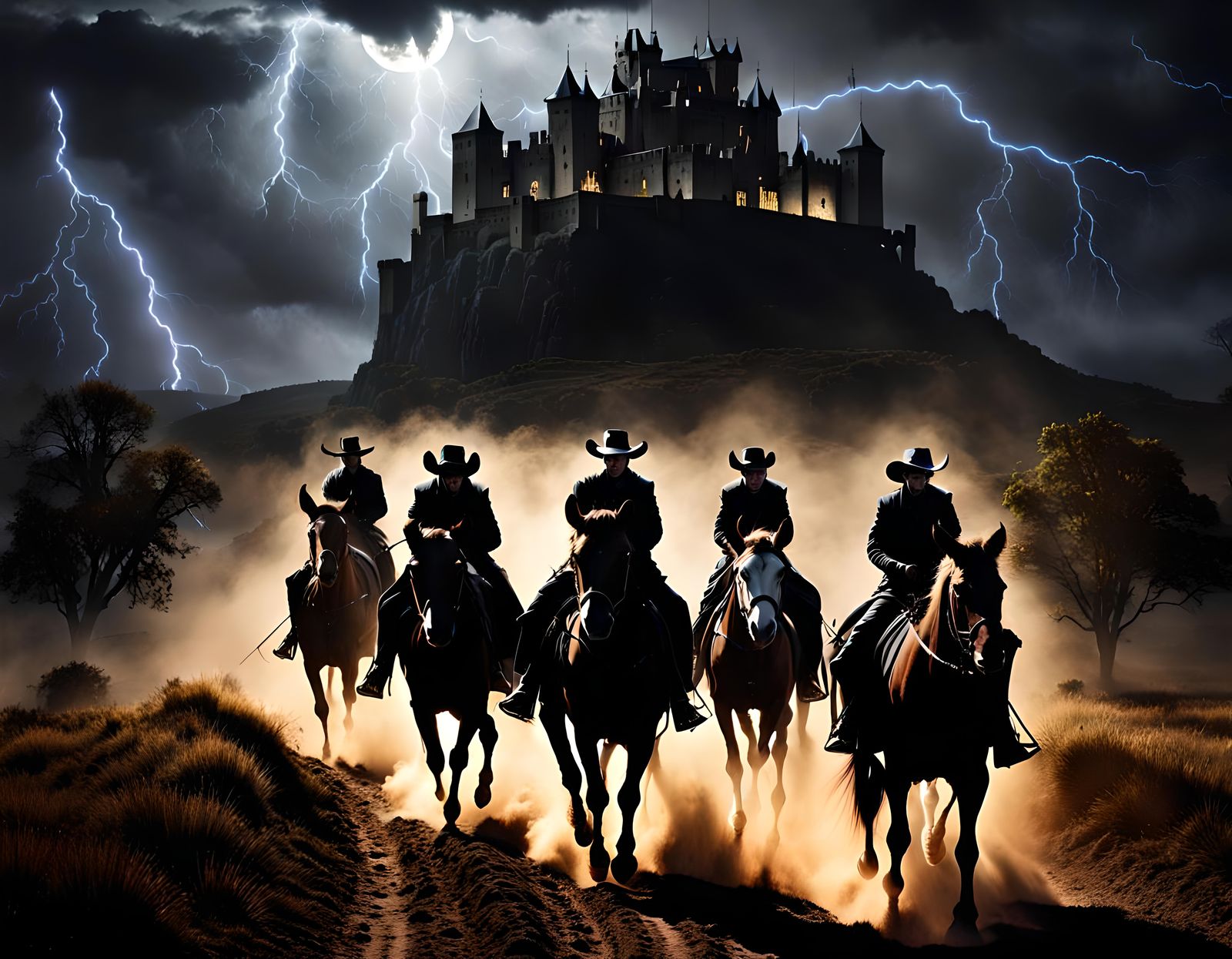 Ghost Riders - AI Generated Artwork - NightCafe Creator