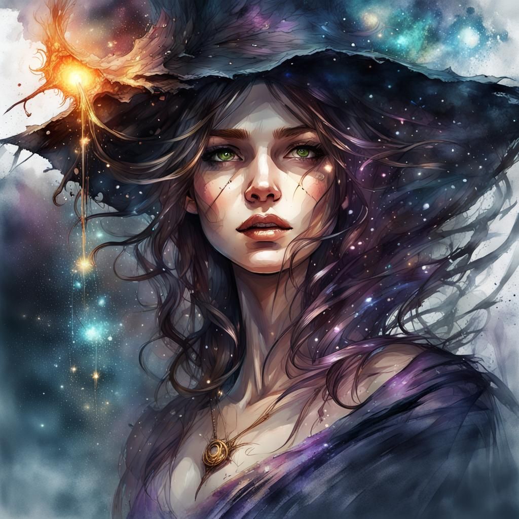 Beautiful witch - AI Generated Artwork - NightCafe Creator