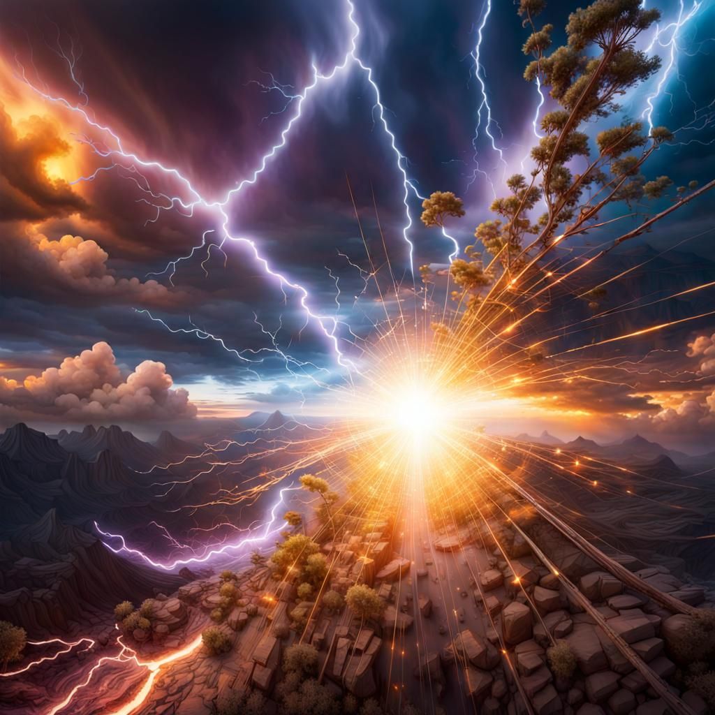 Electric Tranquility - AI Generated Artwork - NightCafe Creator