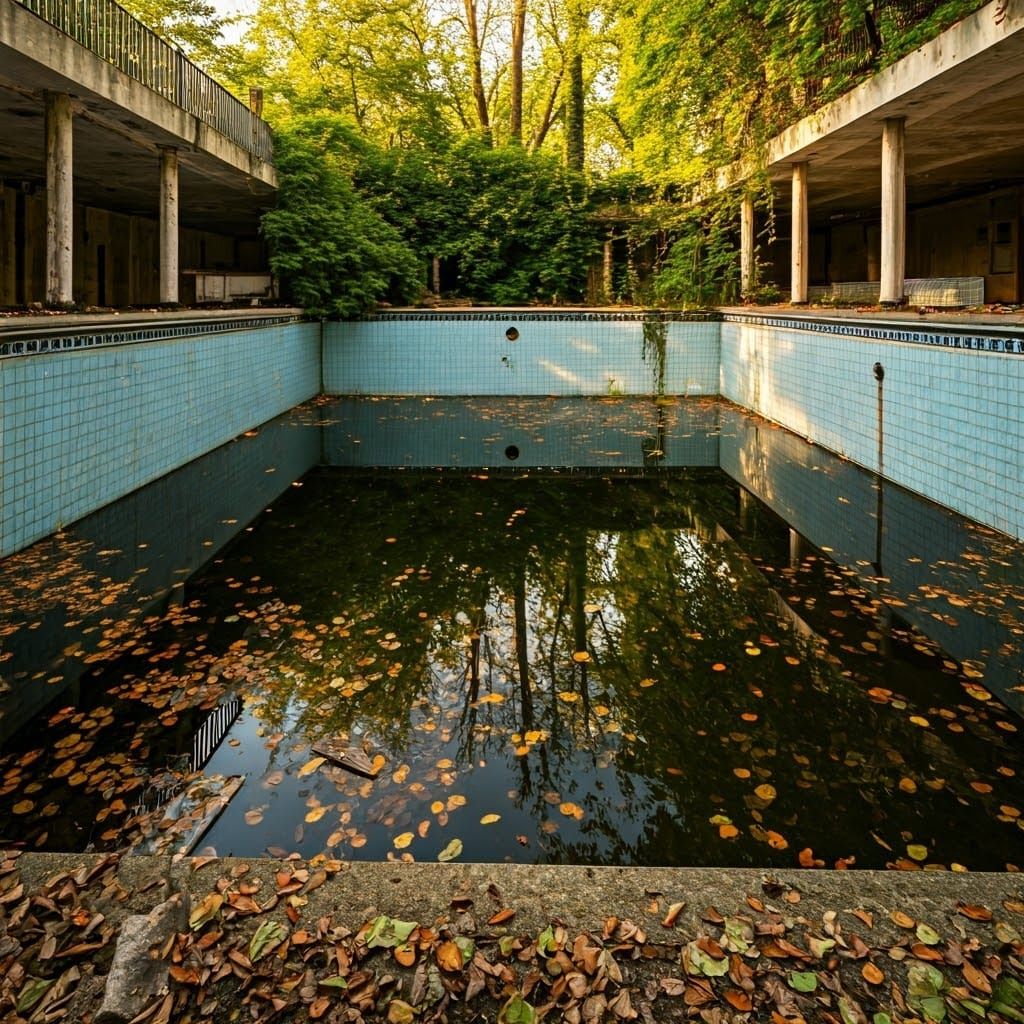 abandoned outdoor swimming pool - abandoned outdoor swimm...