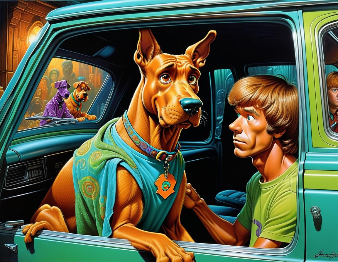 Scooby Doo and Shaggy! - AI Generated Artwork - NightCafe Creator