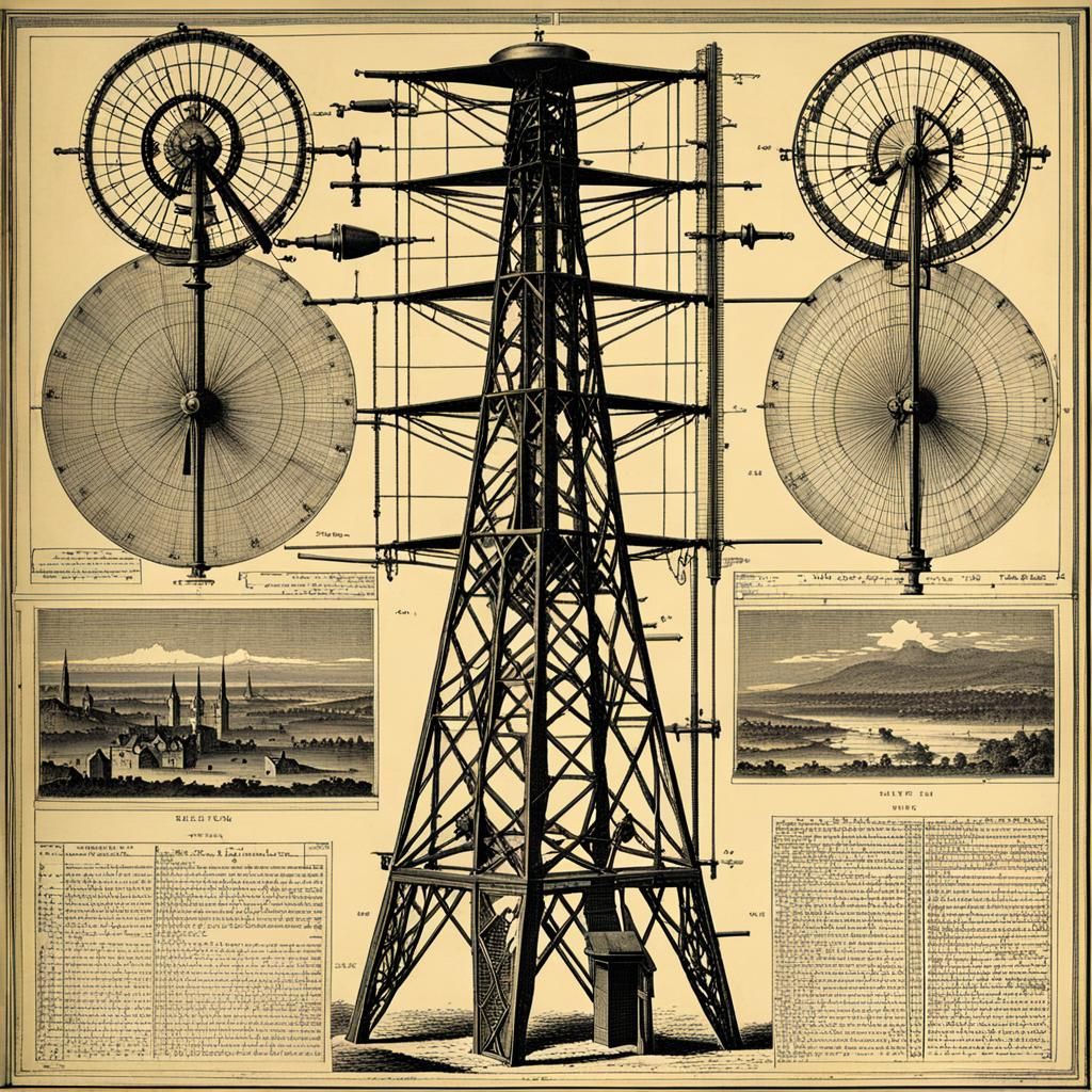 Telegraph communication system - AI Generated Artwork - NightCafe Creator