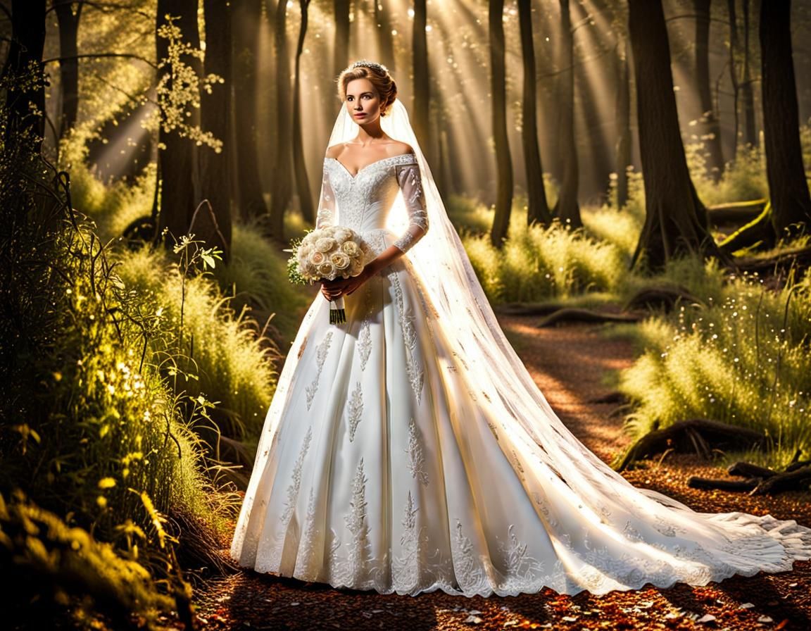 The magic allure of enchanted (full length crystal Victorian bride ...
