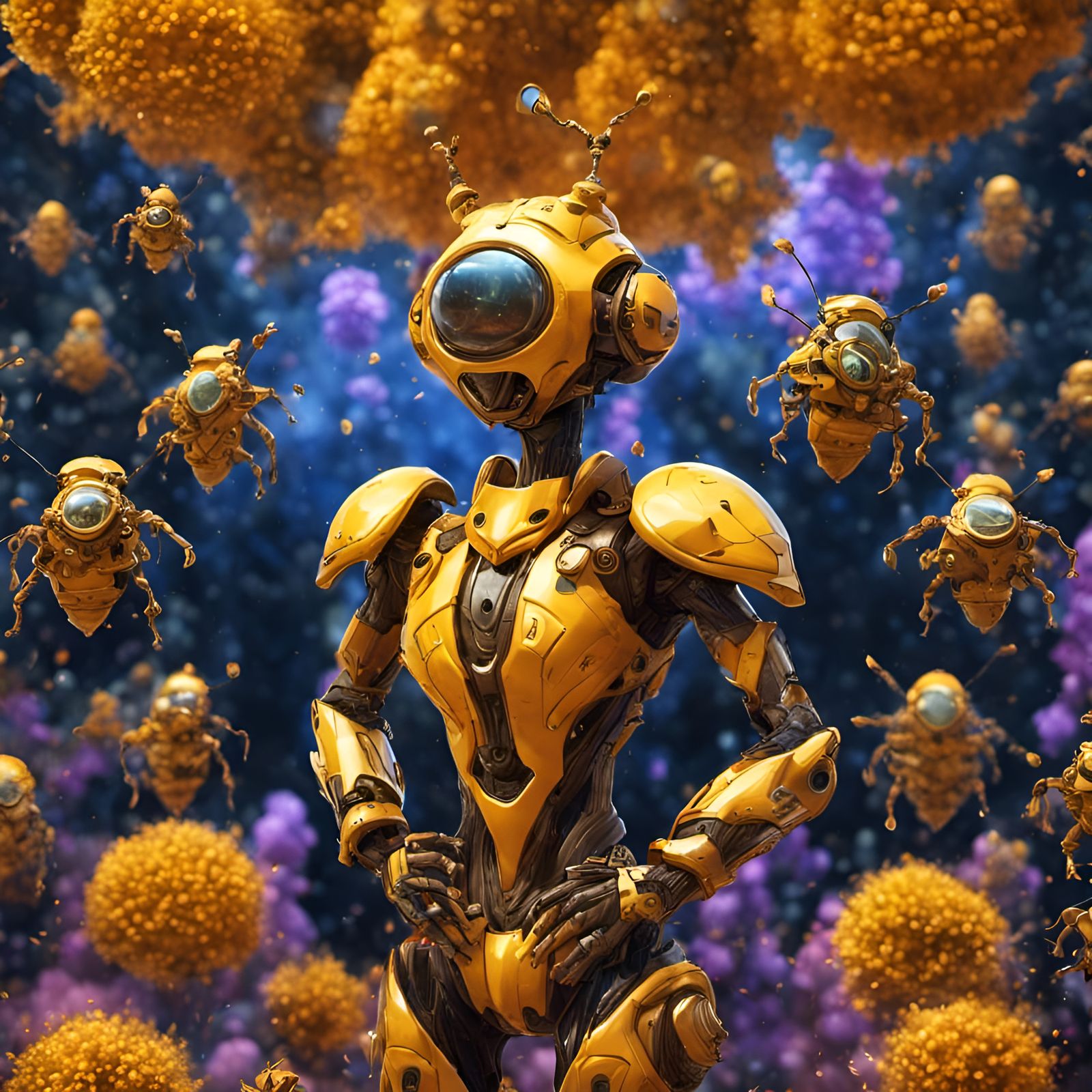 Hiveworld Robot Keeper - AI Generated Artwork - NightCafe Creator