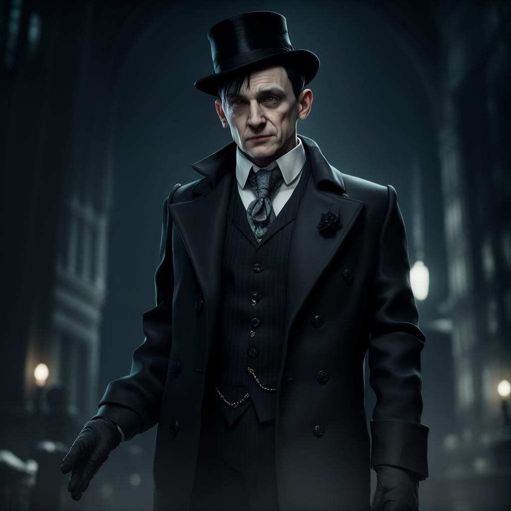 "Oswald Cobblepot Gotham" Mk4 - AI Generated Artwork - NightCafe Creator