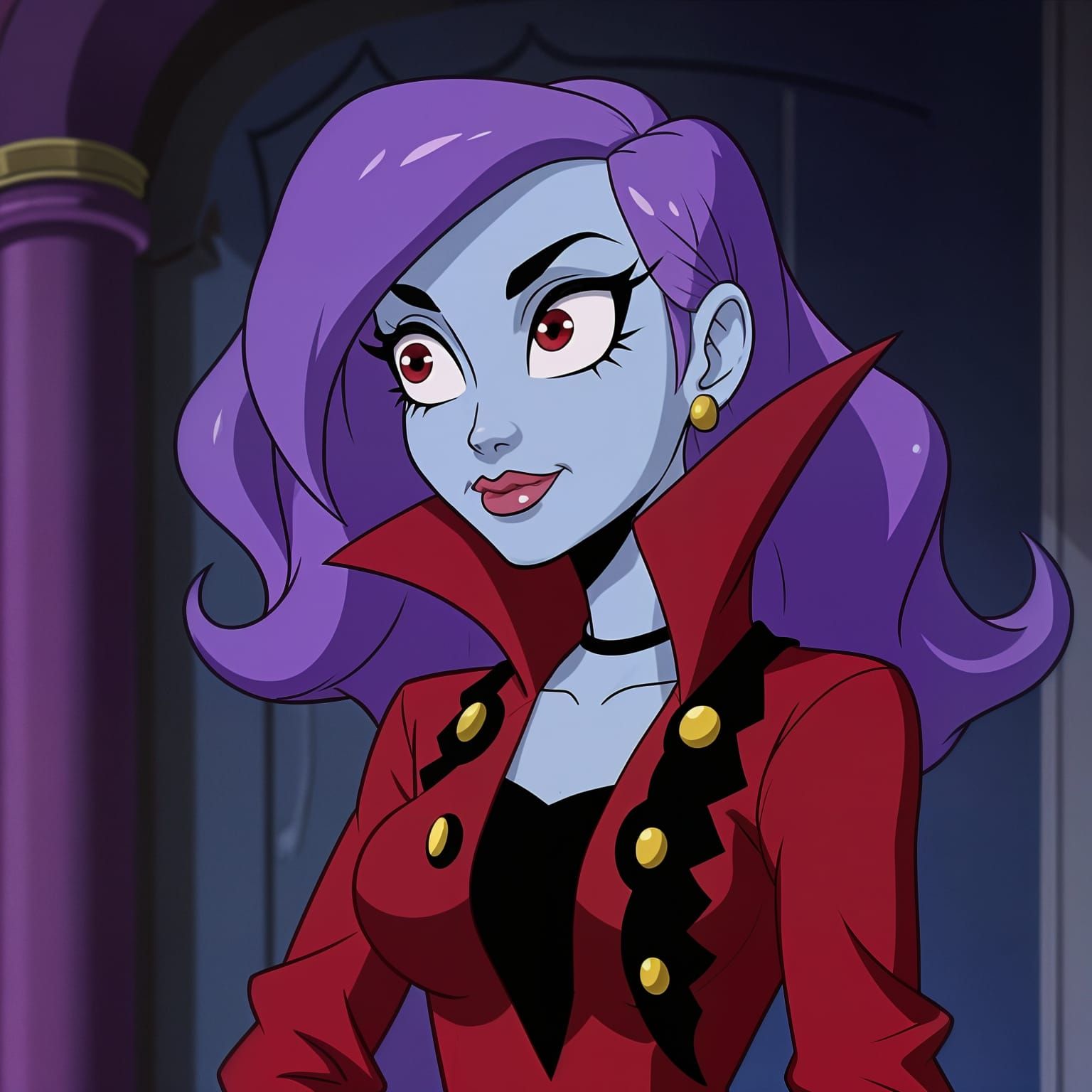 Gothic Vampire Princess from Ghoul School - AI Art