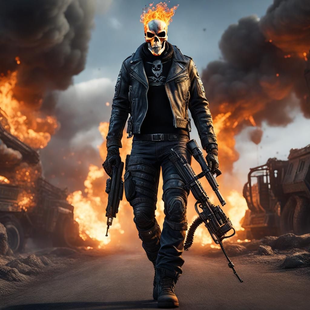 ghost rider into a military black ops operator - AI Generated Artwork ...