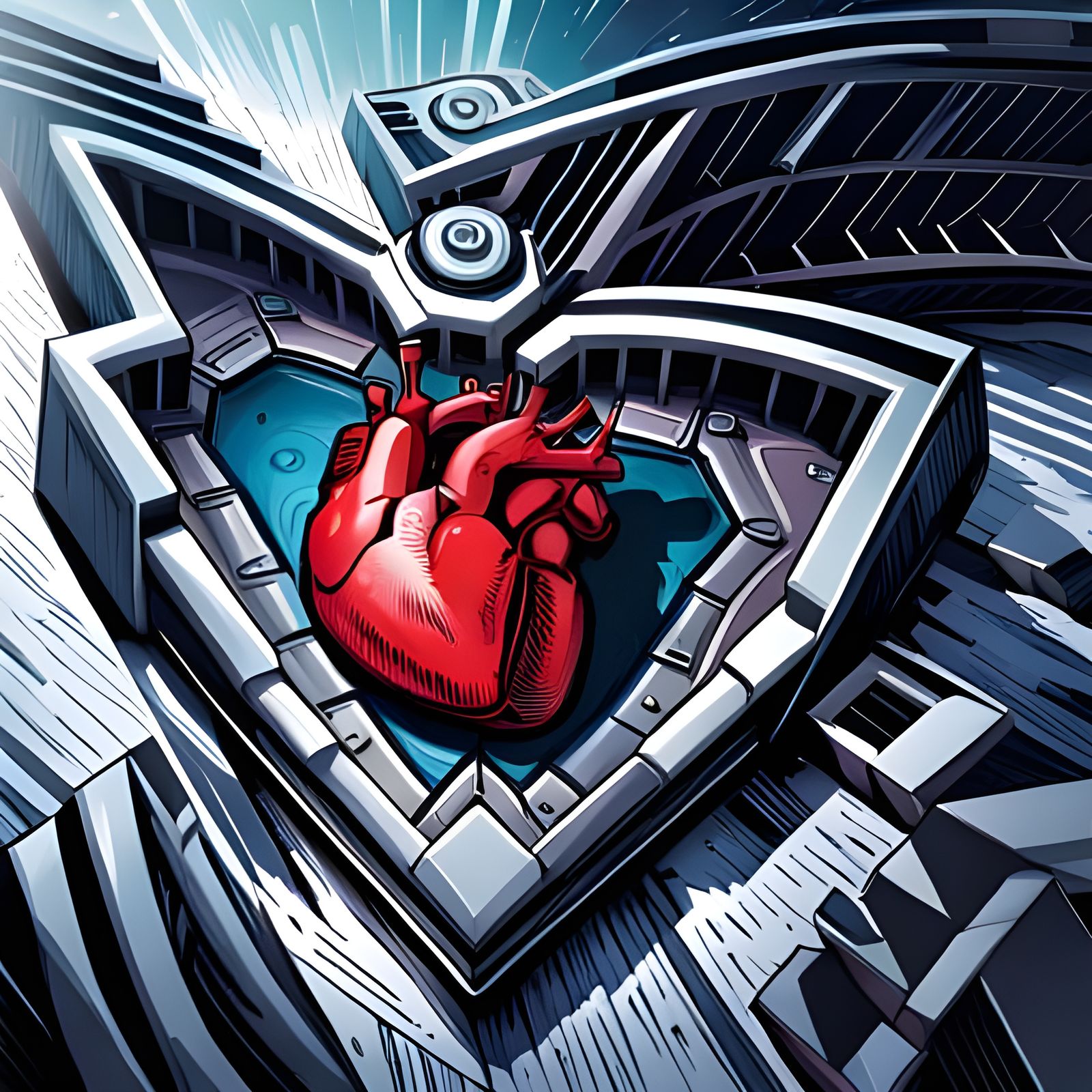 Restrain my heart - AI Generated Artwork - NightCafe Creator