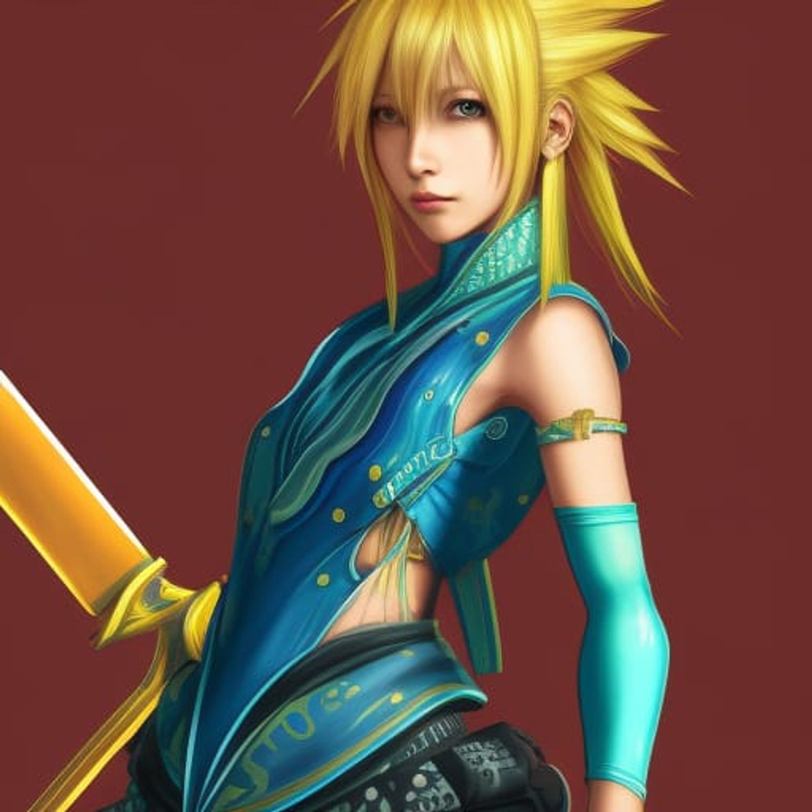 Rikku from FFX-3 (Concept Art) 1 - AI Generated Artwork - NightCafe Creator