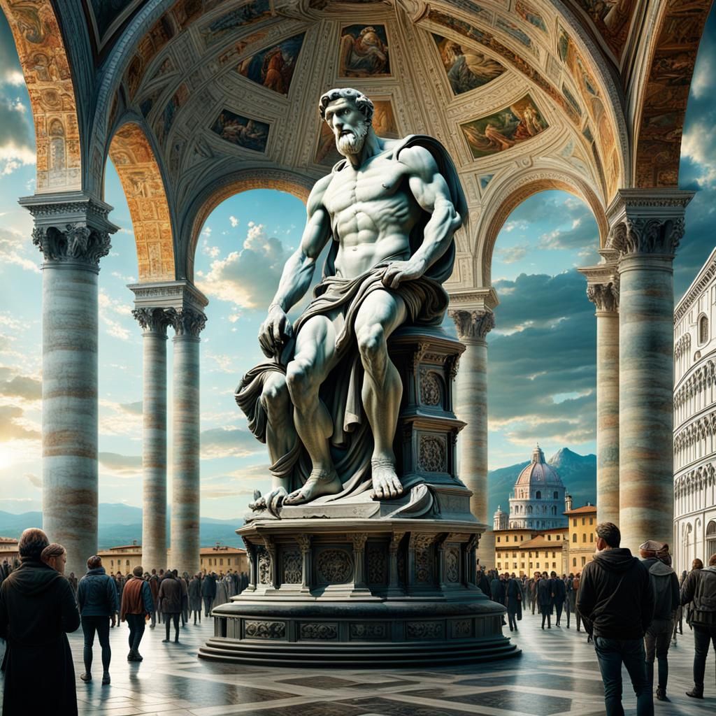 Italian statue - AI Generated Artwork - NightCafe Creator