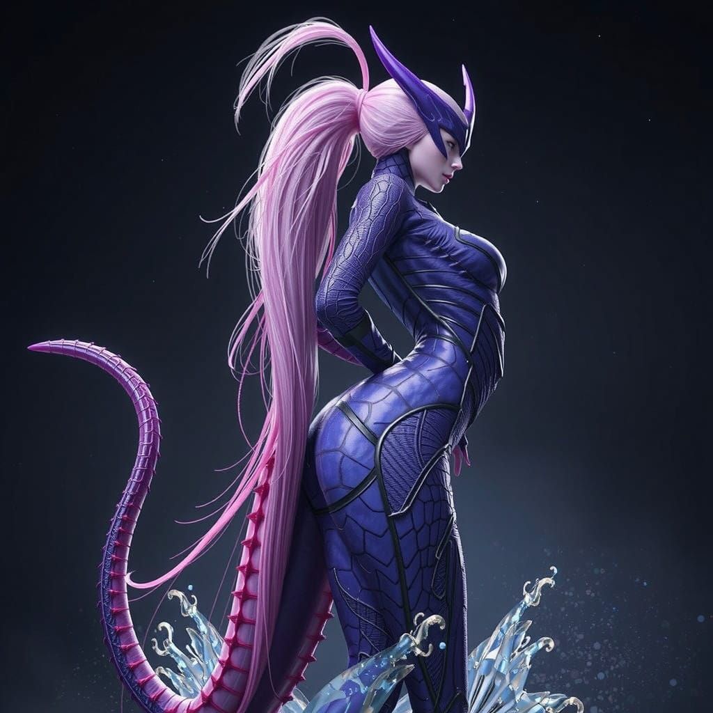 purple female humane/symbiote. - Majestic Purple Symbiote G...