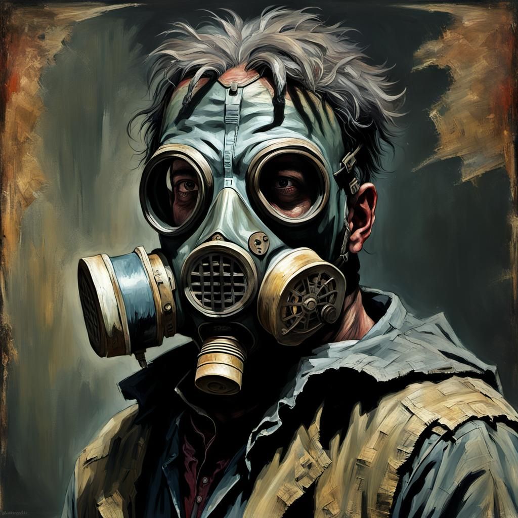 Gasmask Gary - AI Generated Artwork - NightCafe Creator