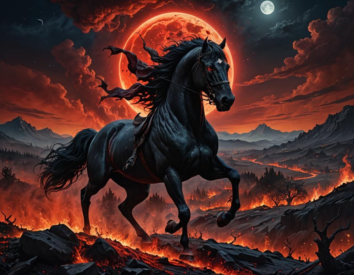Demonic Horse - AI Generated Artwork - NightCafe Creator