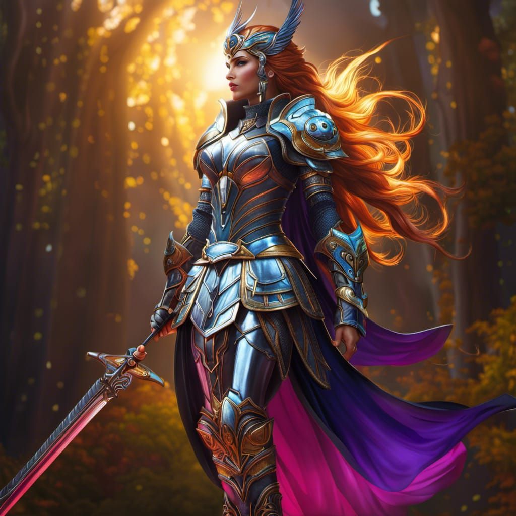 Angelic Knight 2.0 - AI Generated Artwork - NightCafe Creator