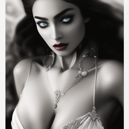 Shadows of Arcanum Queen Seraphina Caelum : r/nightcafe