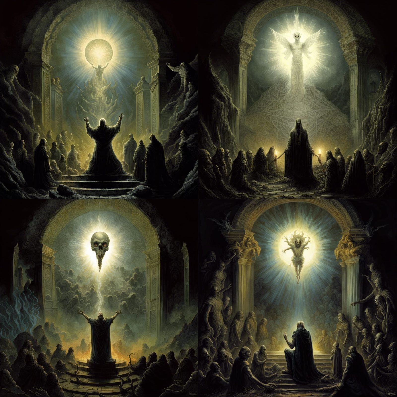 Inspiring Motivational Shrine To The Light Metal core album cover music core shrine dark ...