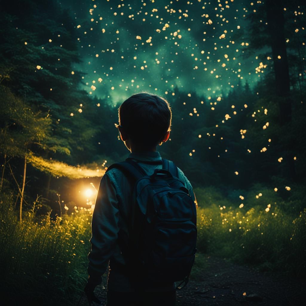 Fireflies - AI Generated Artwork - NightCafe Creator