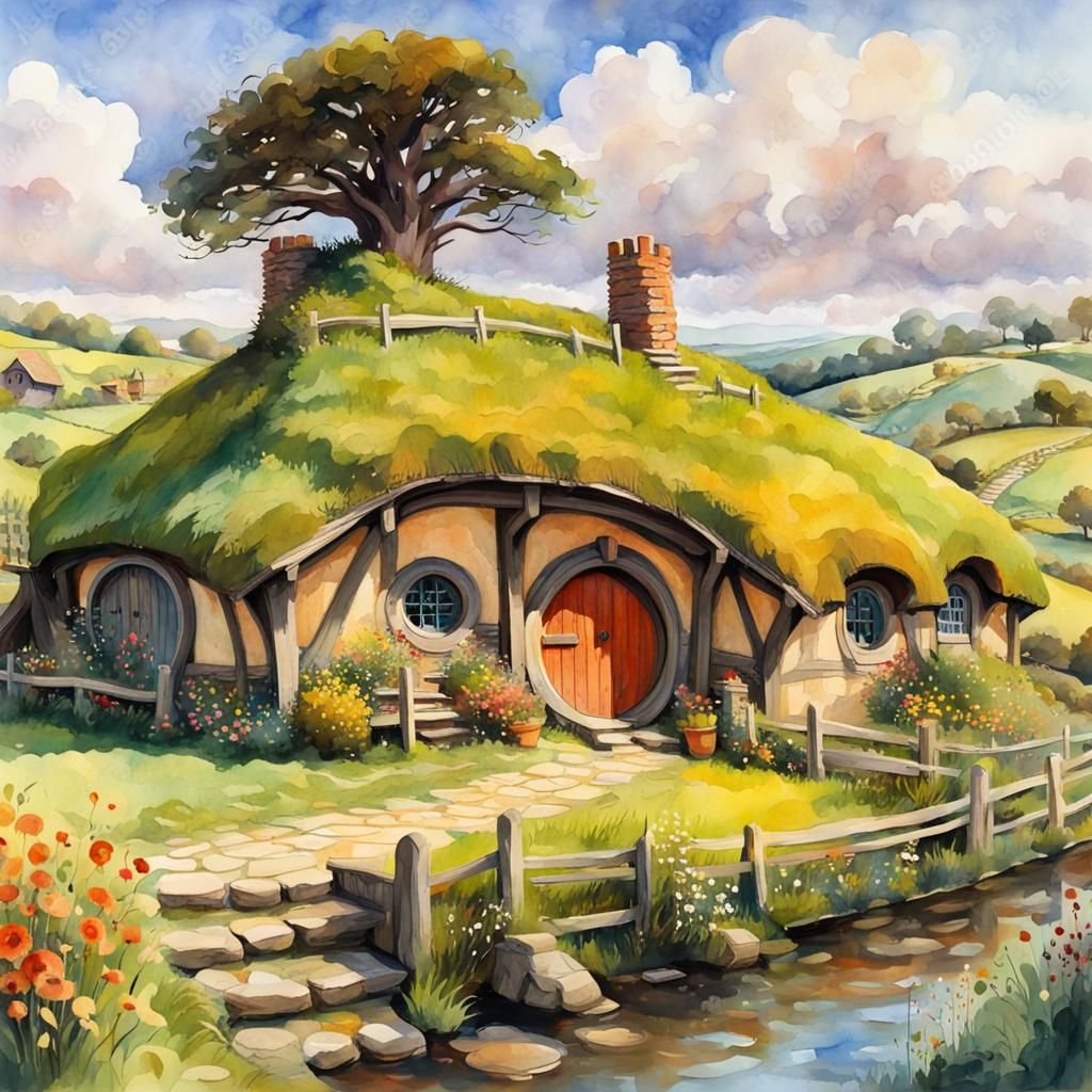 Hobbiton - AI Generated Artwork - NightCafe Creator