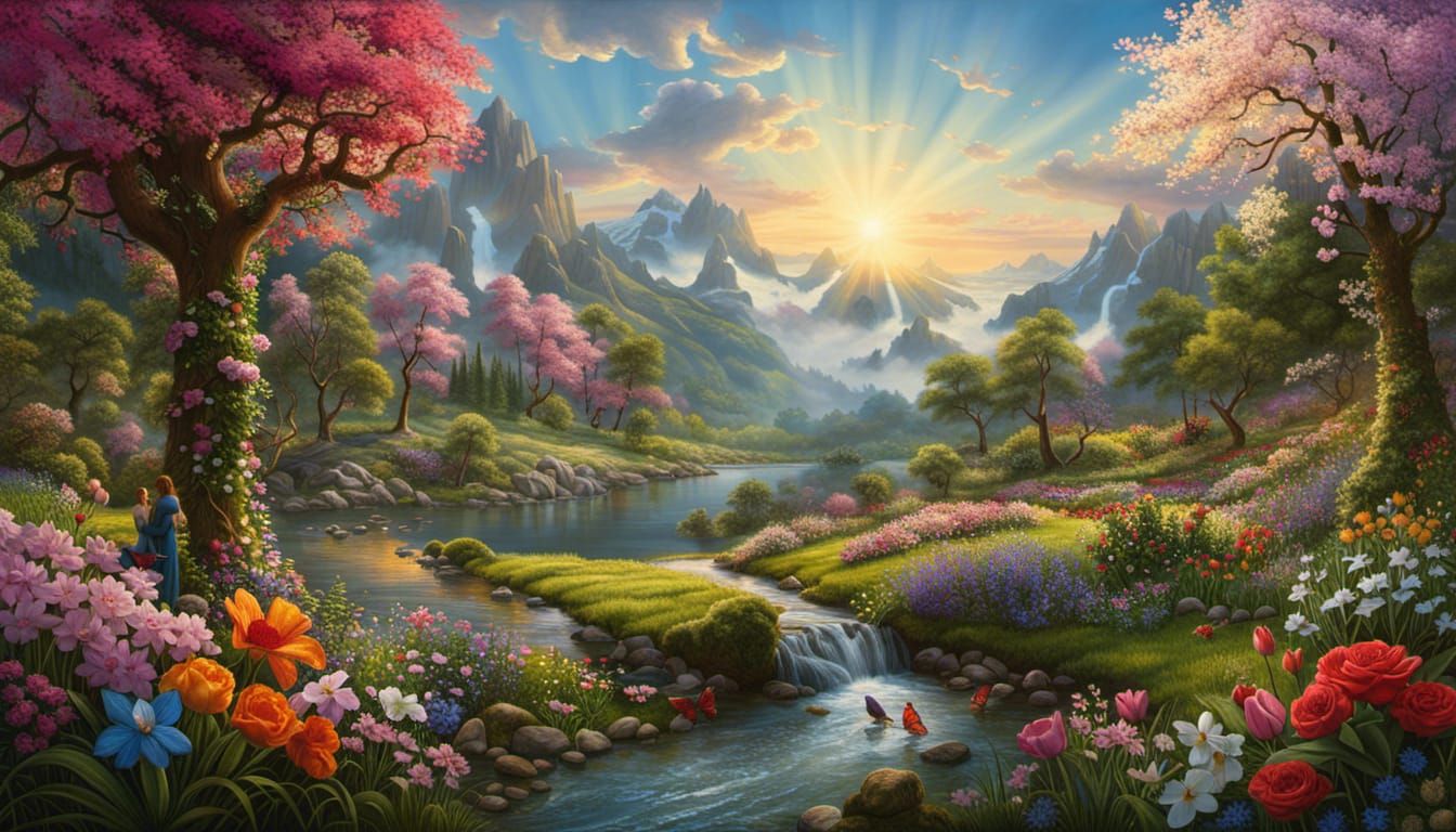 Epic Spring By Elisabeth Von Eicken with visual representation of love ...