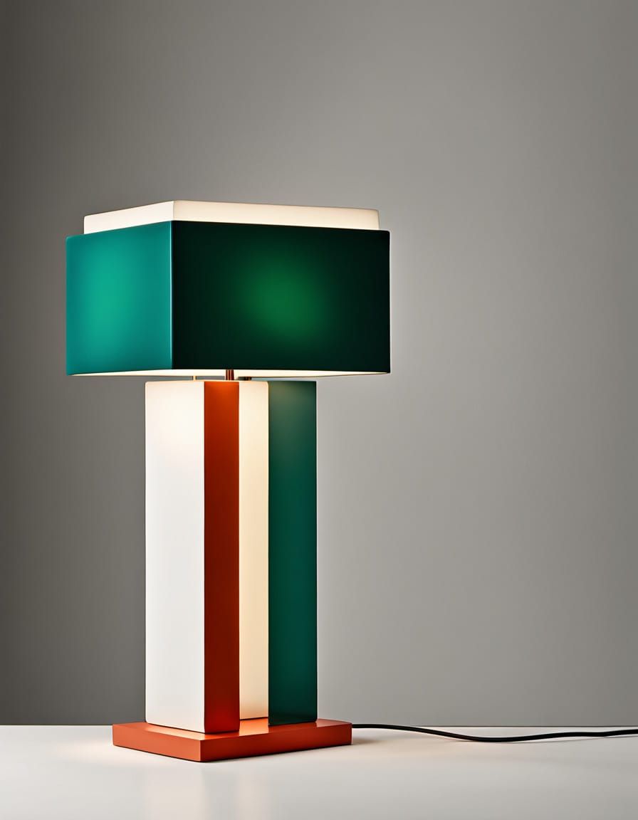 Table lamp by Piet Mondrian - Table lamp by Piet Mondrian