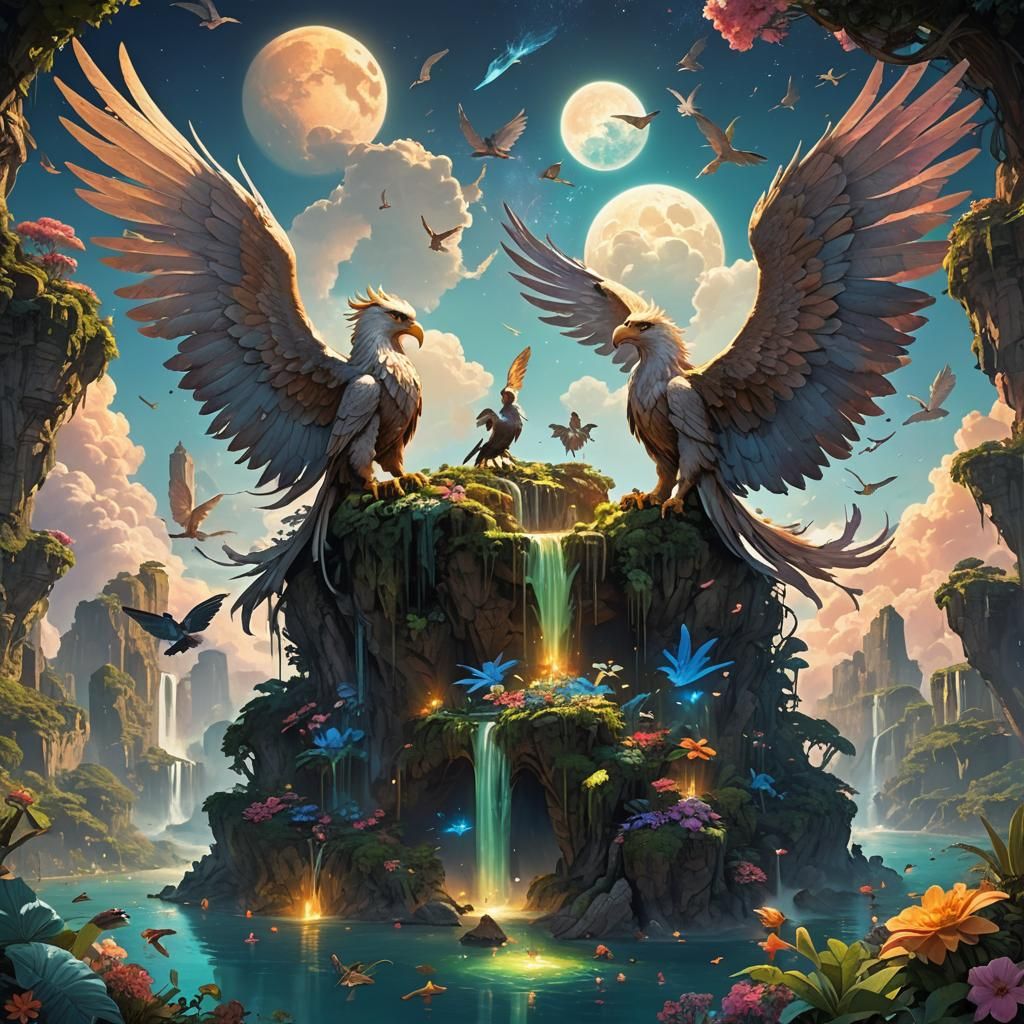 Mythical Realm - AI Generated Artwork - NightCafe Creator