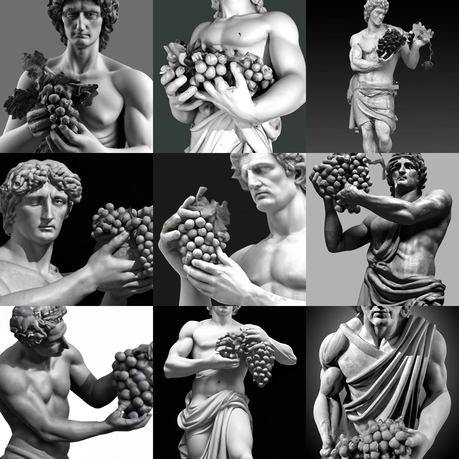 Large weathered Ancient Greek statue of "DIONYSUS" - #DIONYSUS HOLDING ...