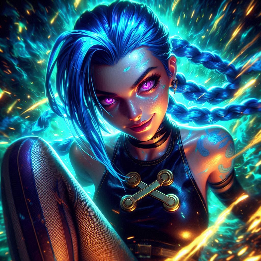 Beauty of Jinx ♥ x) - AI Generated Artwork - NightCafe Creator
