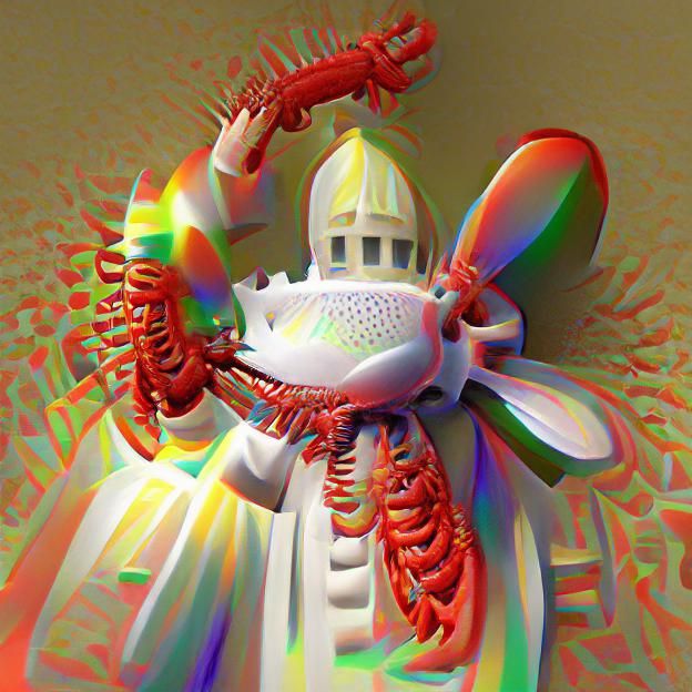 Cosmic horror Lobster Pope 8k resolution - AI Generated Artwork ...