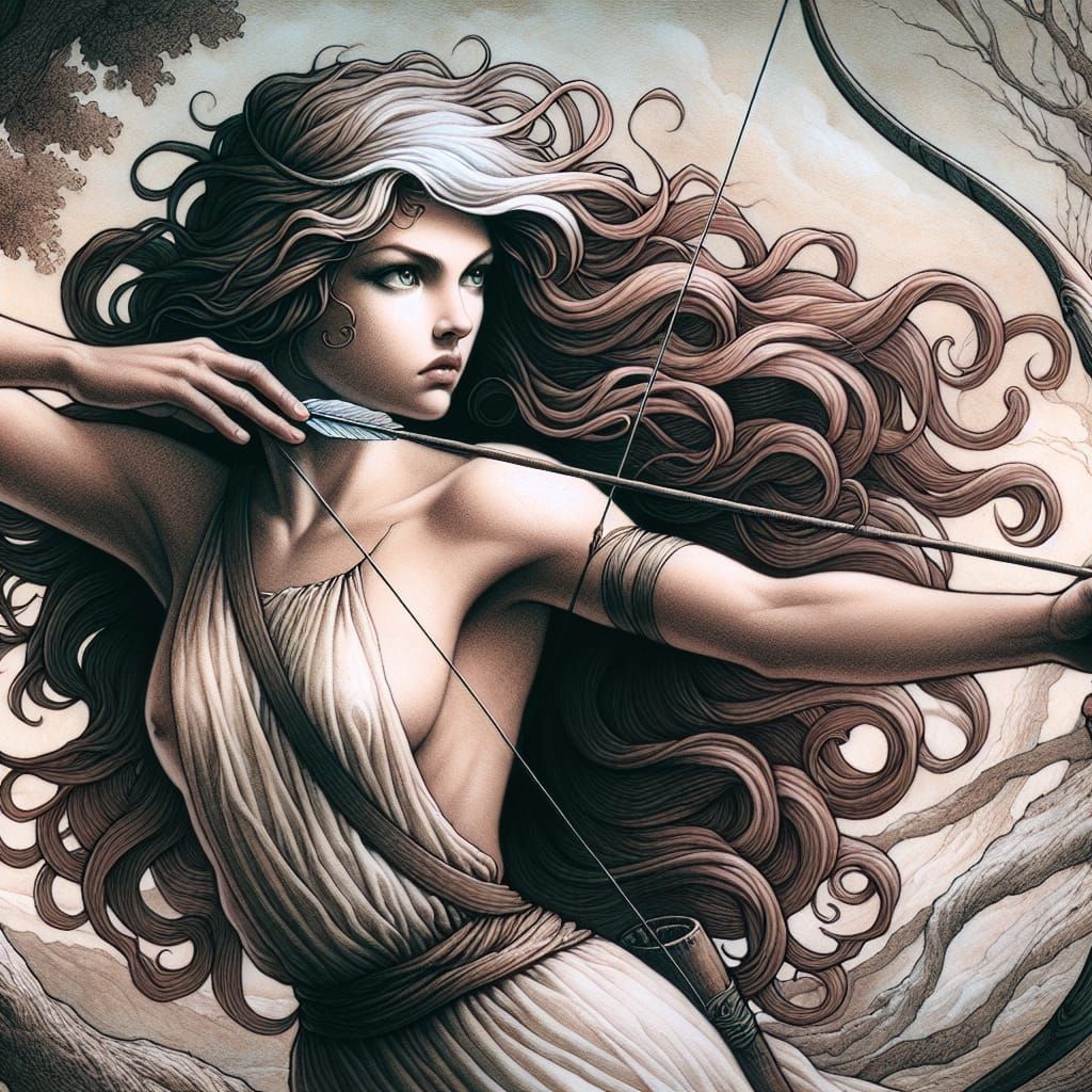 Artemis, Goddess of the Hunt - AI Generated Artwork - NightCafe Creator