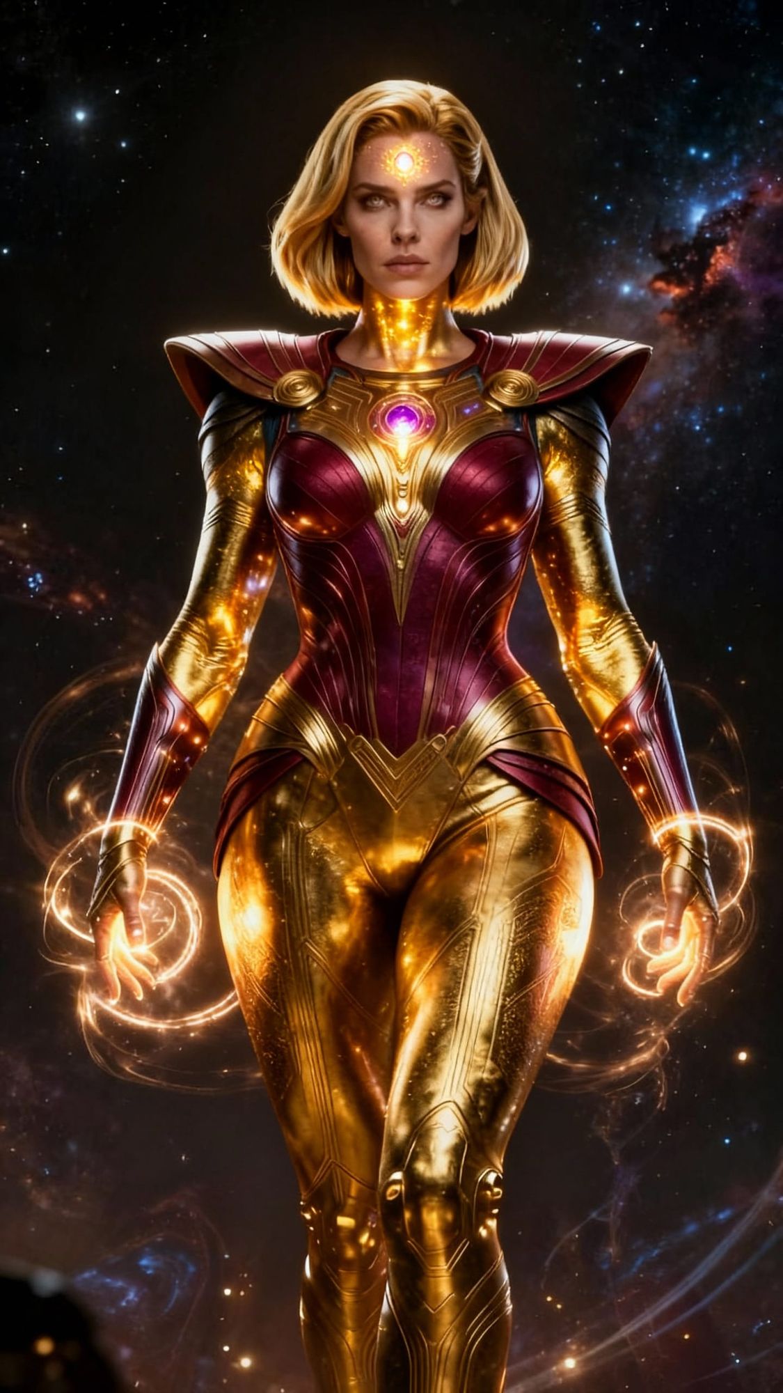Ada Warlock (New MCU) - Cosmic Deity With Golden Skin and Cr...