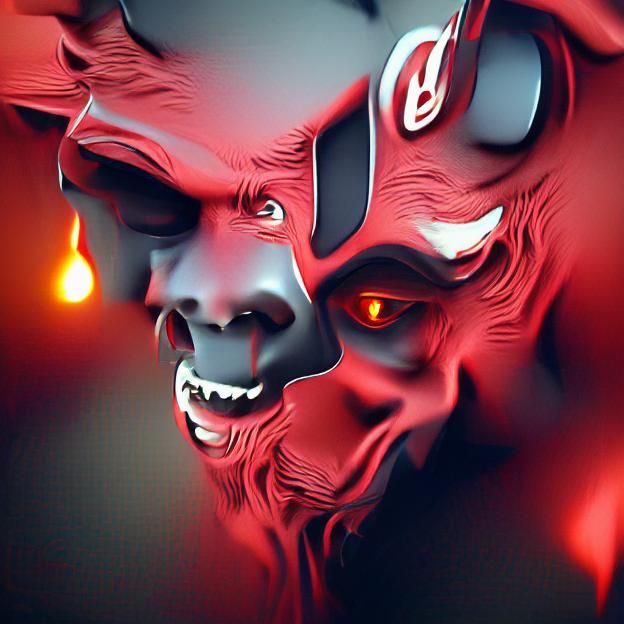 Devil face - AI Generated Artwork - NightCafe Creator