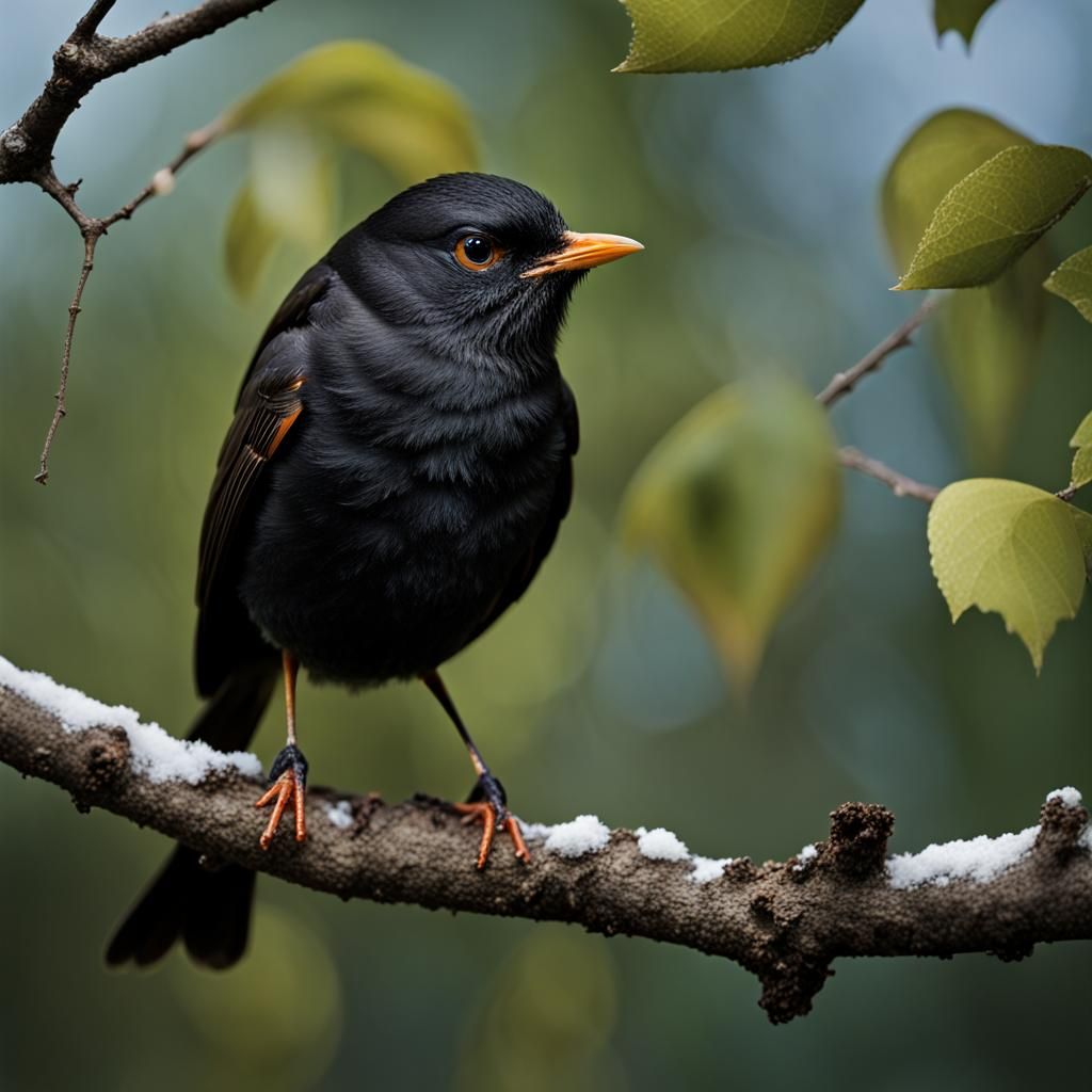 Black robin 2 - AI Generated Artwork - NightCafe Creator