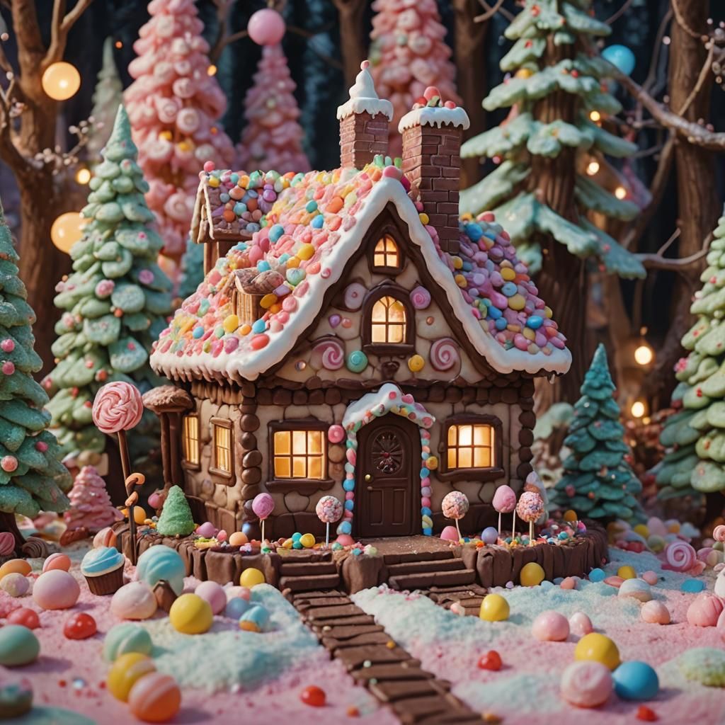 House of the witch in Hansel and Gretel - AI Generated Artwork ...