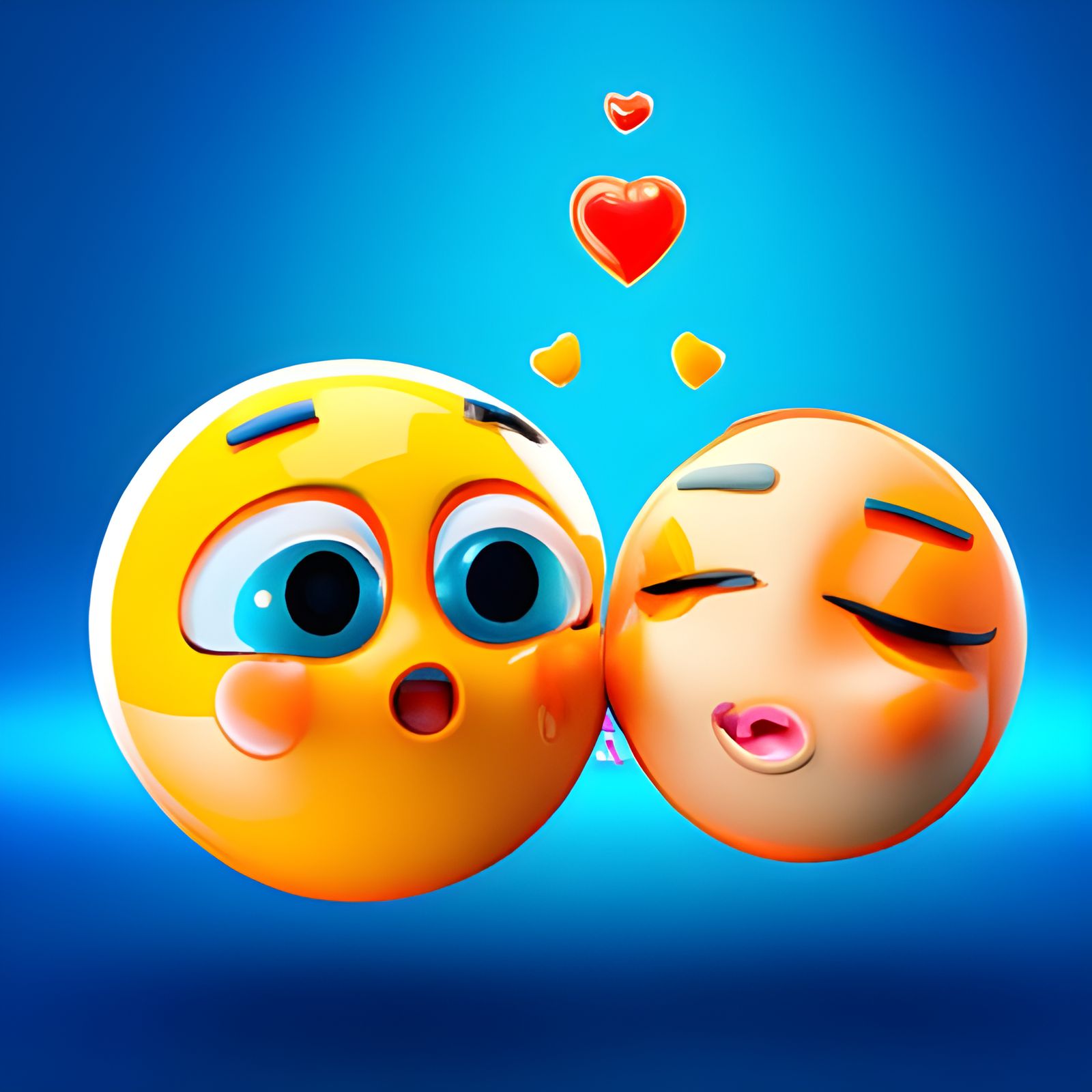 Emoji love - AI Generated Artwork - NightCafe Creator
